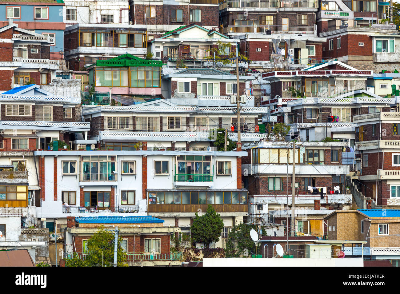 Residential area in Seoul Stock Photo - Alamy