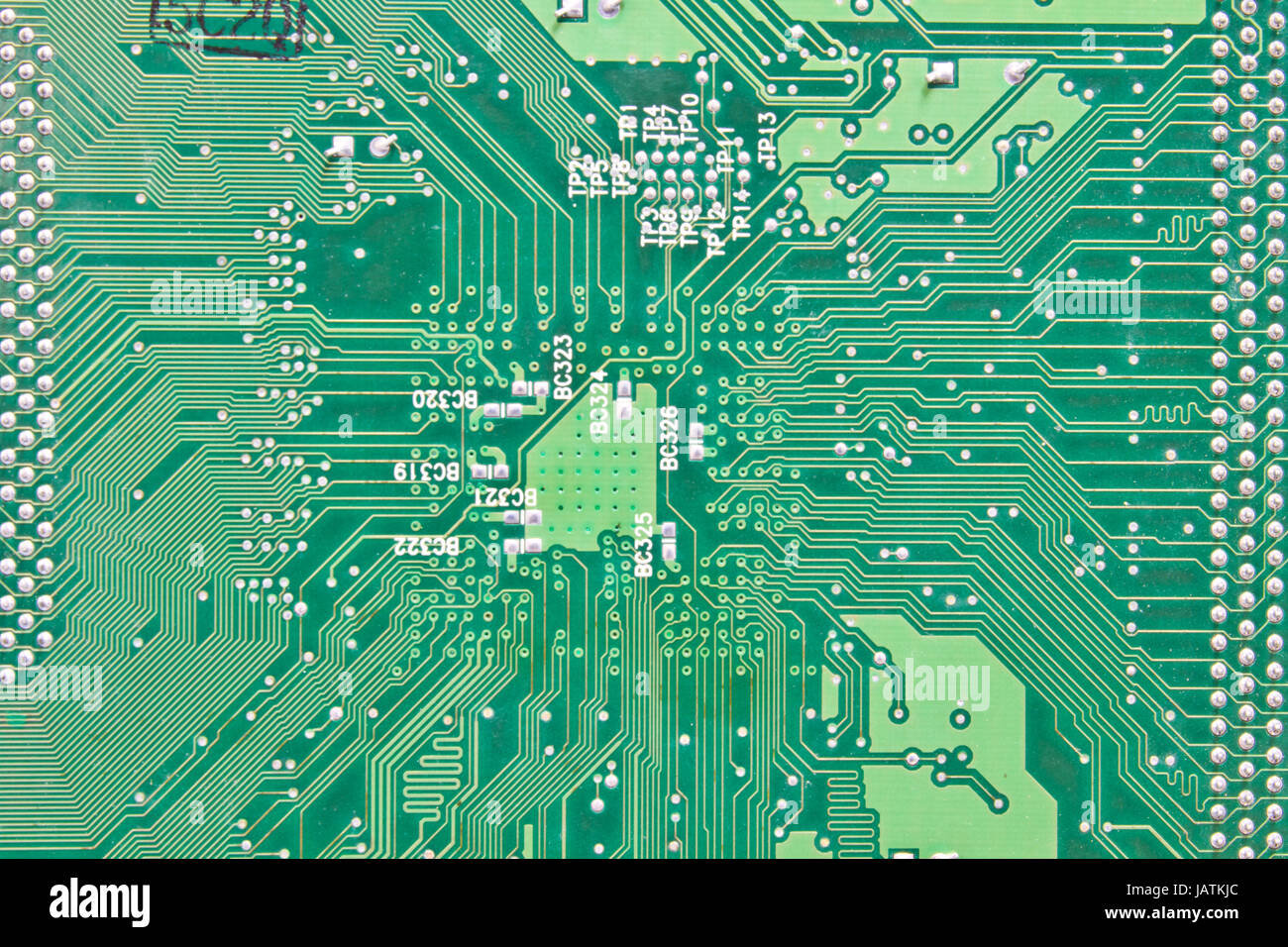 Abstract background with old computer circuit board Stock Photo - Alamy