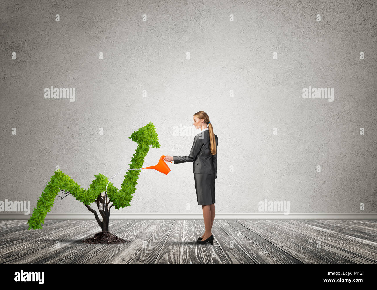 Make your money grow Stock Photo - Alamy