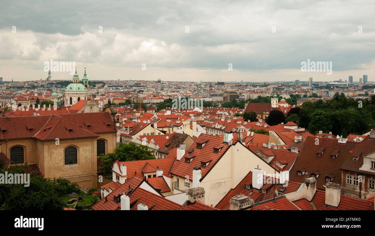 The historical capital of Bohemia proper Stock Photo - Alamy
