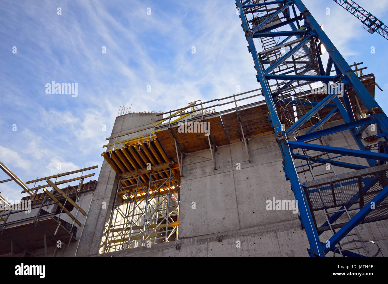 Photo of new building being constructed Stock Photo - Alamy