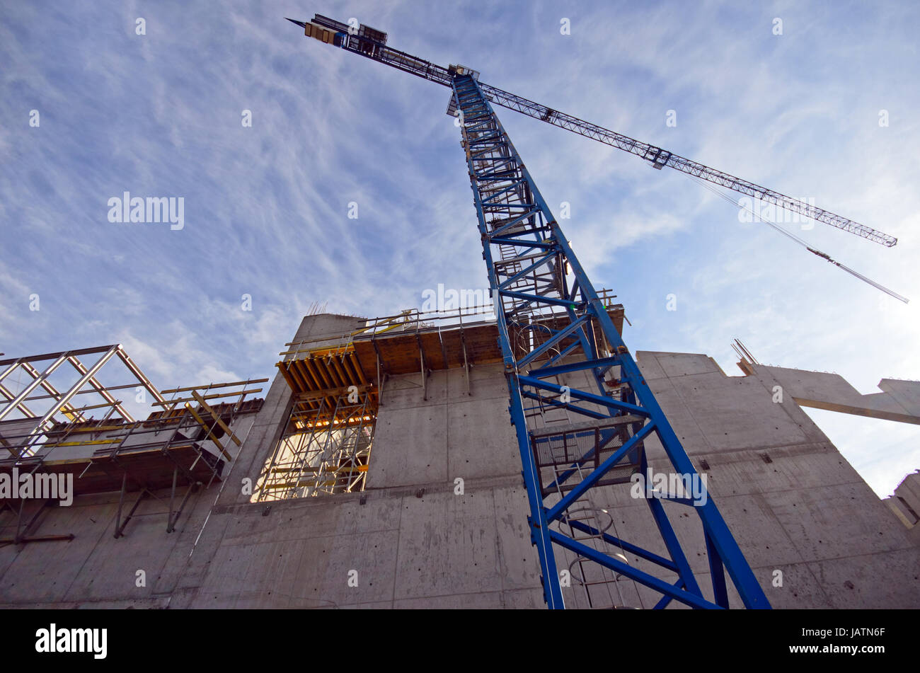 Photo of new building being constructed Stock Photo - Alamy