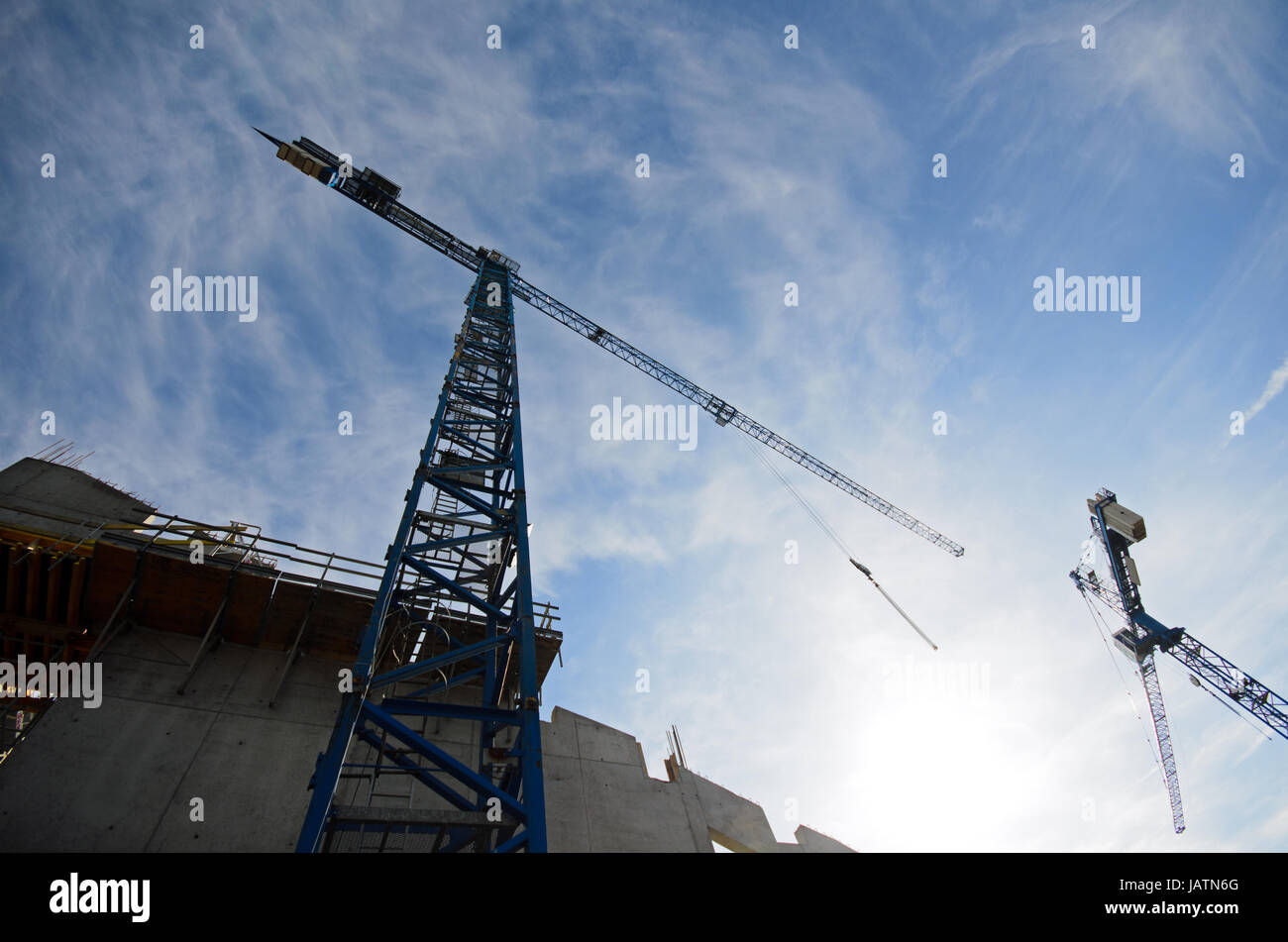 Photo of new building being constructed Stock Photo - Alamy