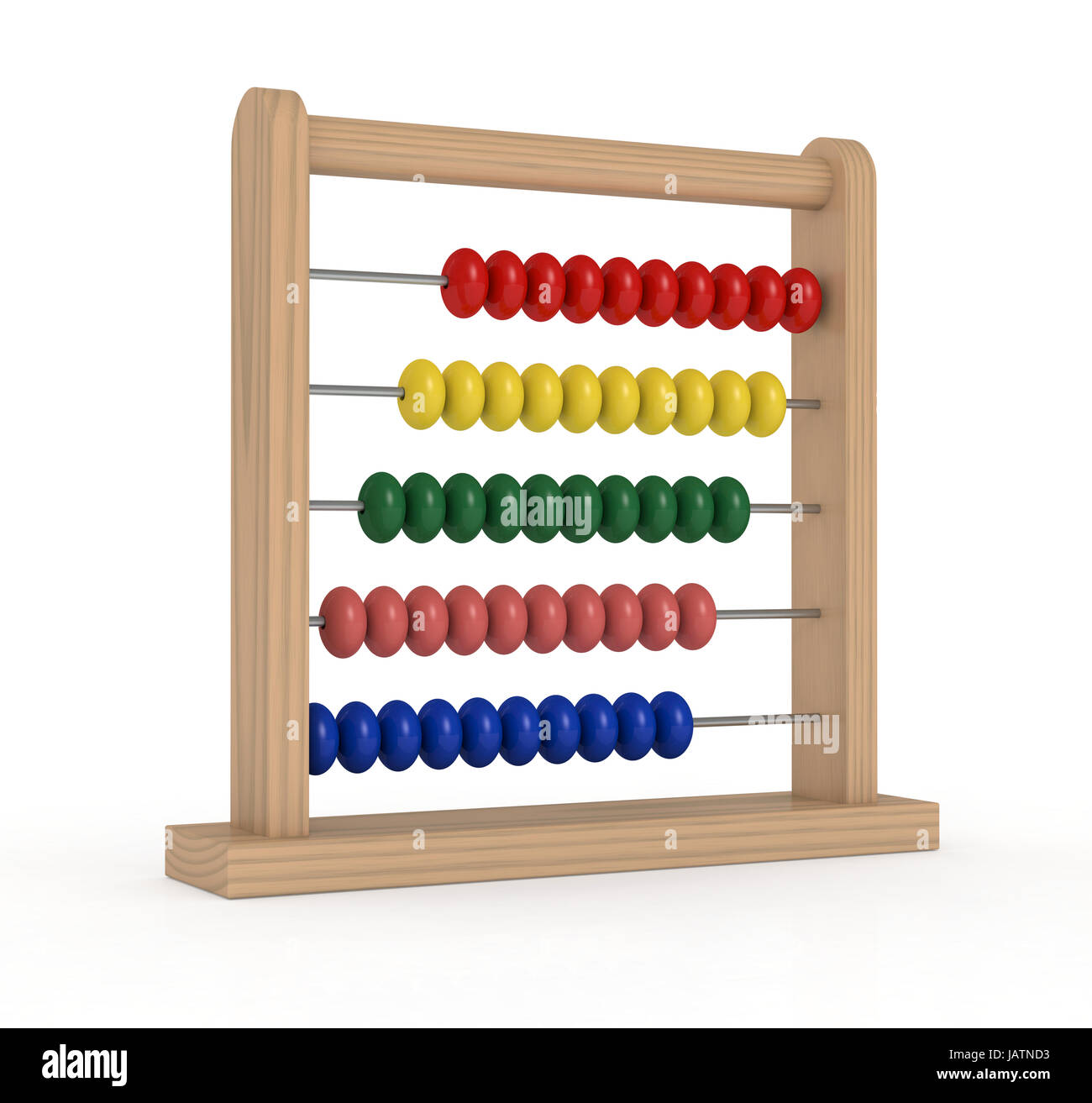 closeup of an abacus (3d render Stock Photo - Alamy