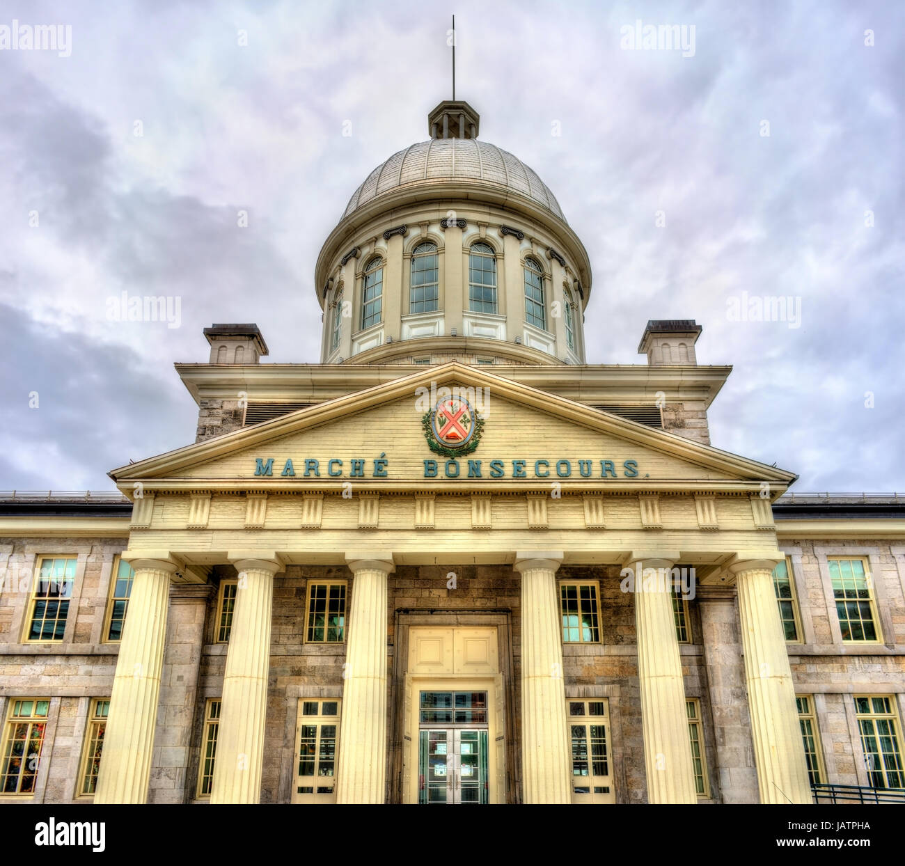Bonsecours Market in old Montreal, Canada. Built in 1860 Stock Photo ...