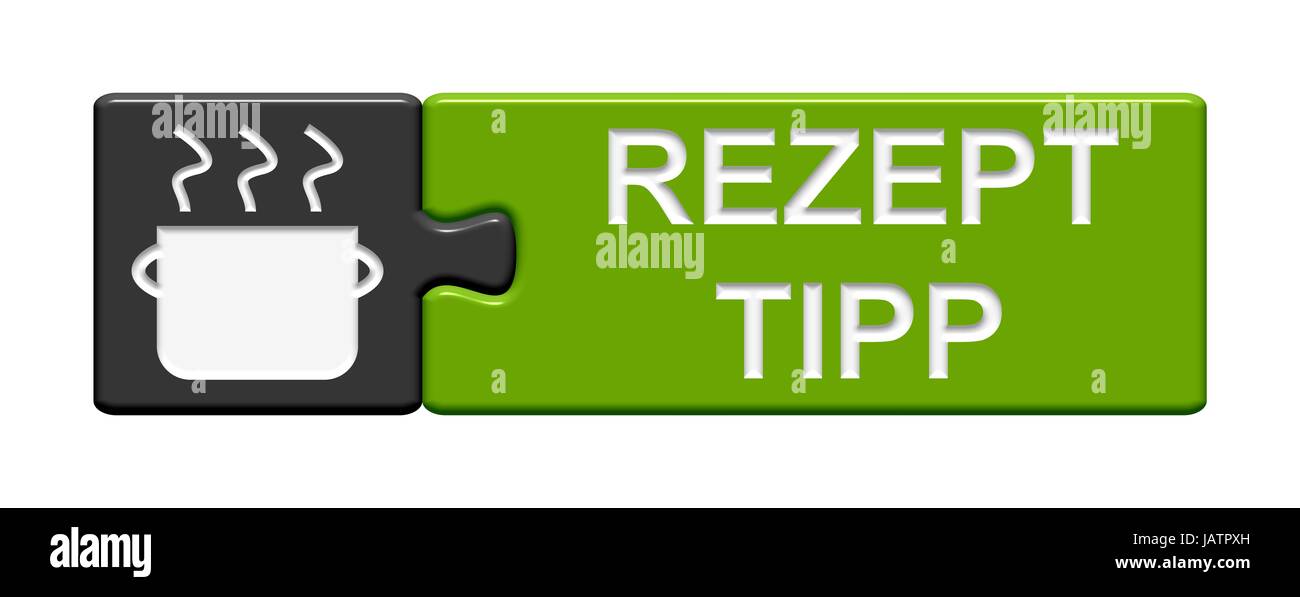 puzzle button: recipe tips Stock Photo - Alamy