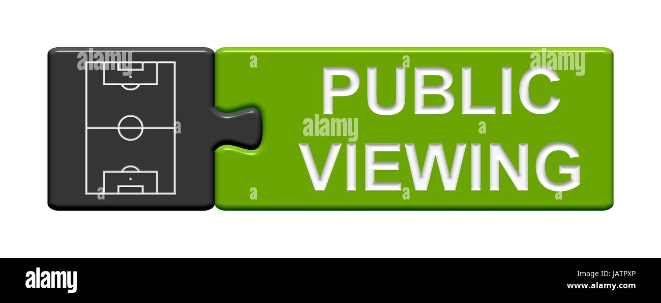 puzzle button: public viewing Stock Photo - Alamy