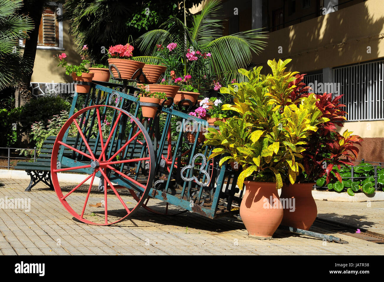 Yellow caravan yellow flowers hi-res stock photography and images - Alamy