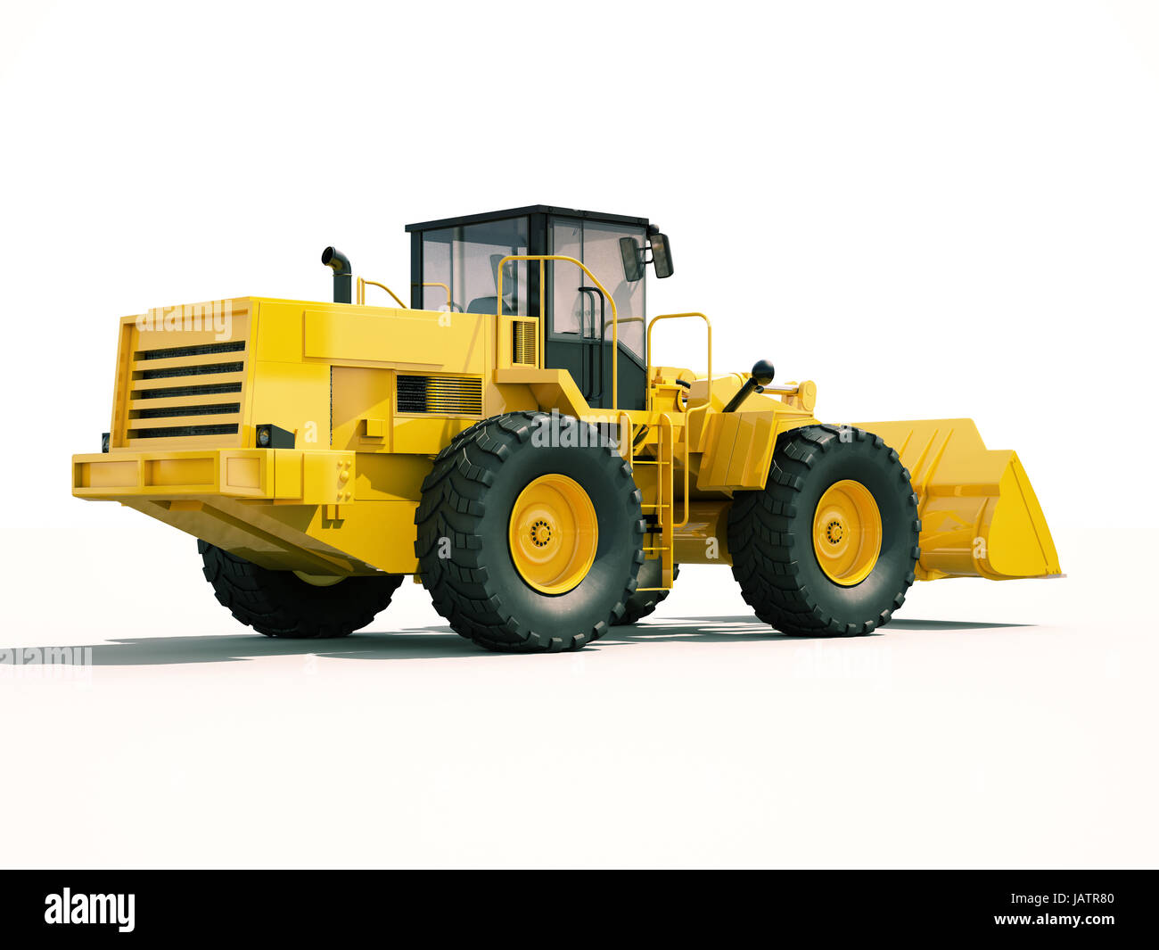Heavy machine front end loader Cut Out Stock Images & Pictures - Alamy