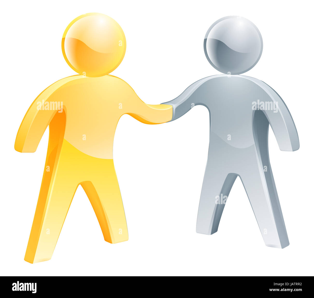 Stylized Handshake Cut Out Stock Images & Pictures - Alamy