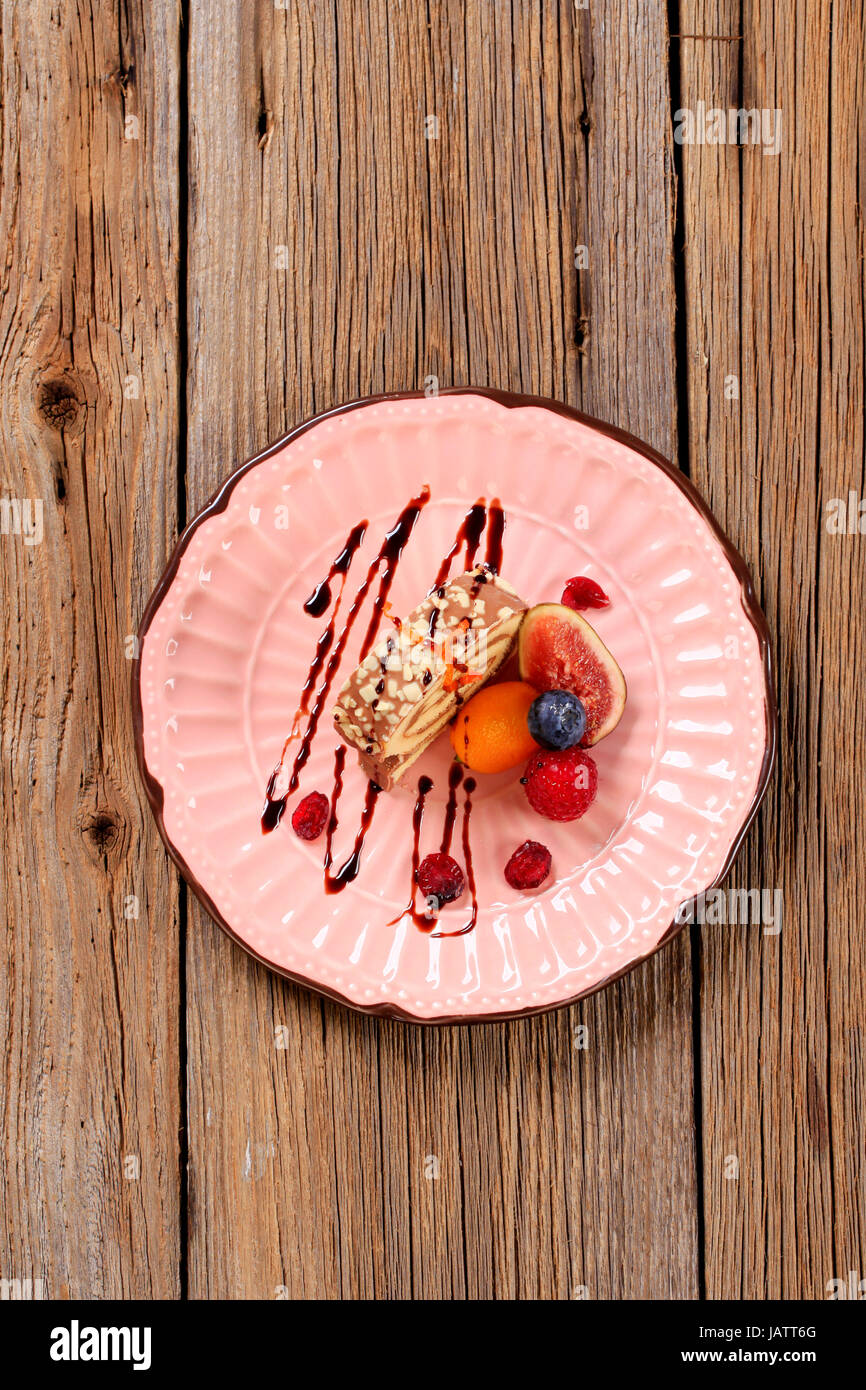 Raspberry roulade chocolate hi-res stock photography and images - Alamy