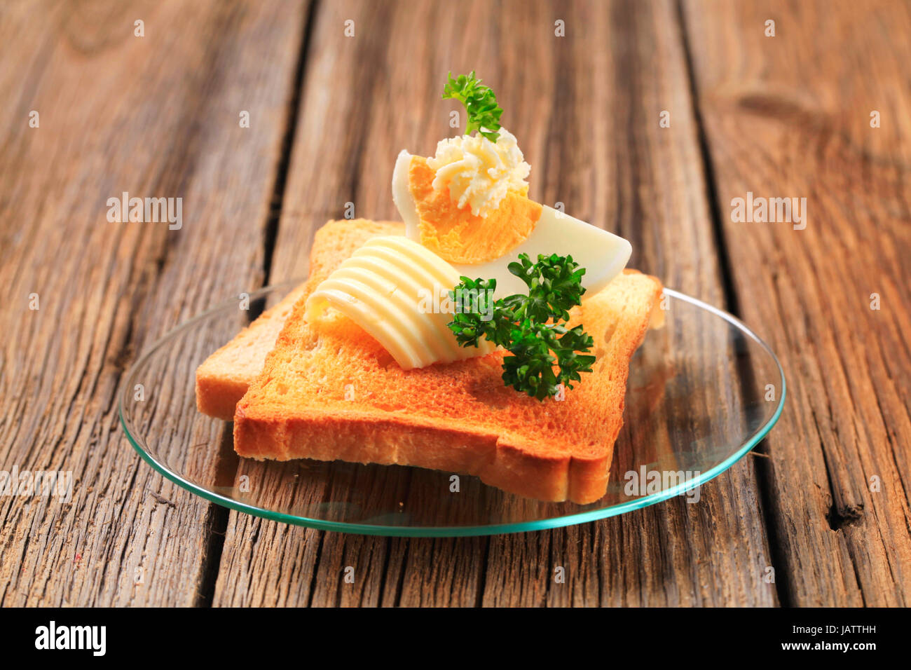 Two pieces of crispy toast hi-res stock photography and images - Alamy