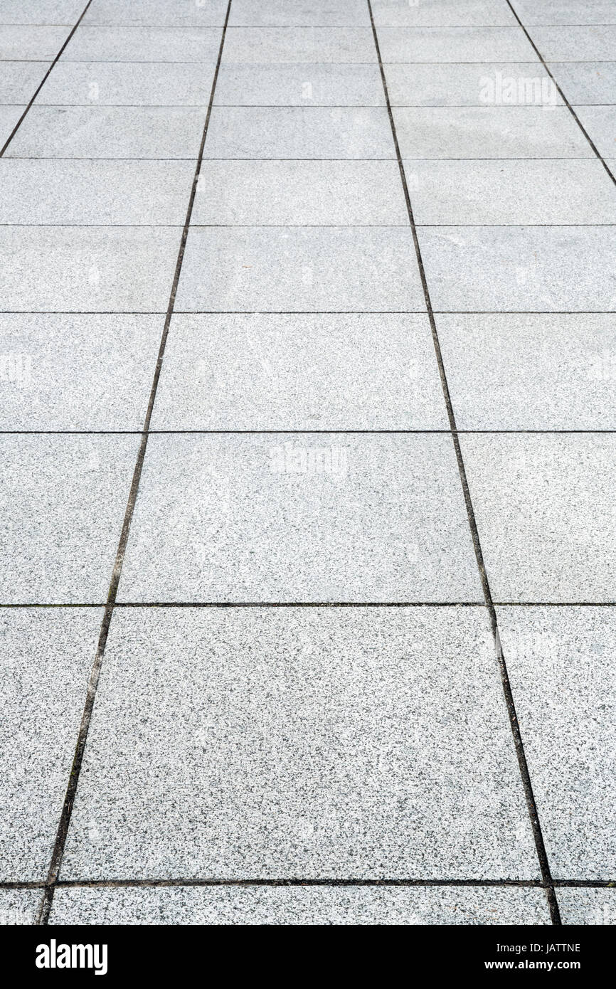 Perspective of concrete brick pavement road Stock Photo - Alamy