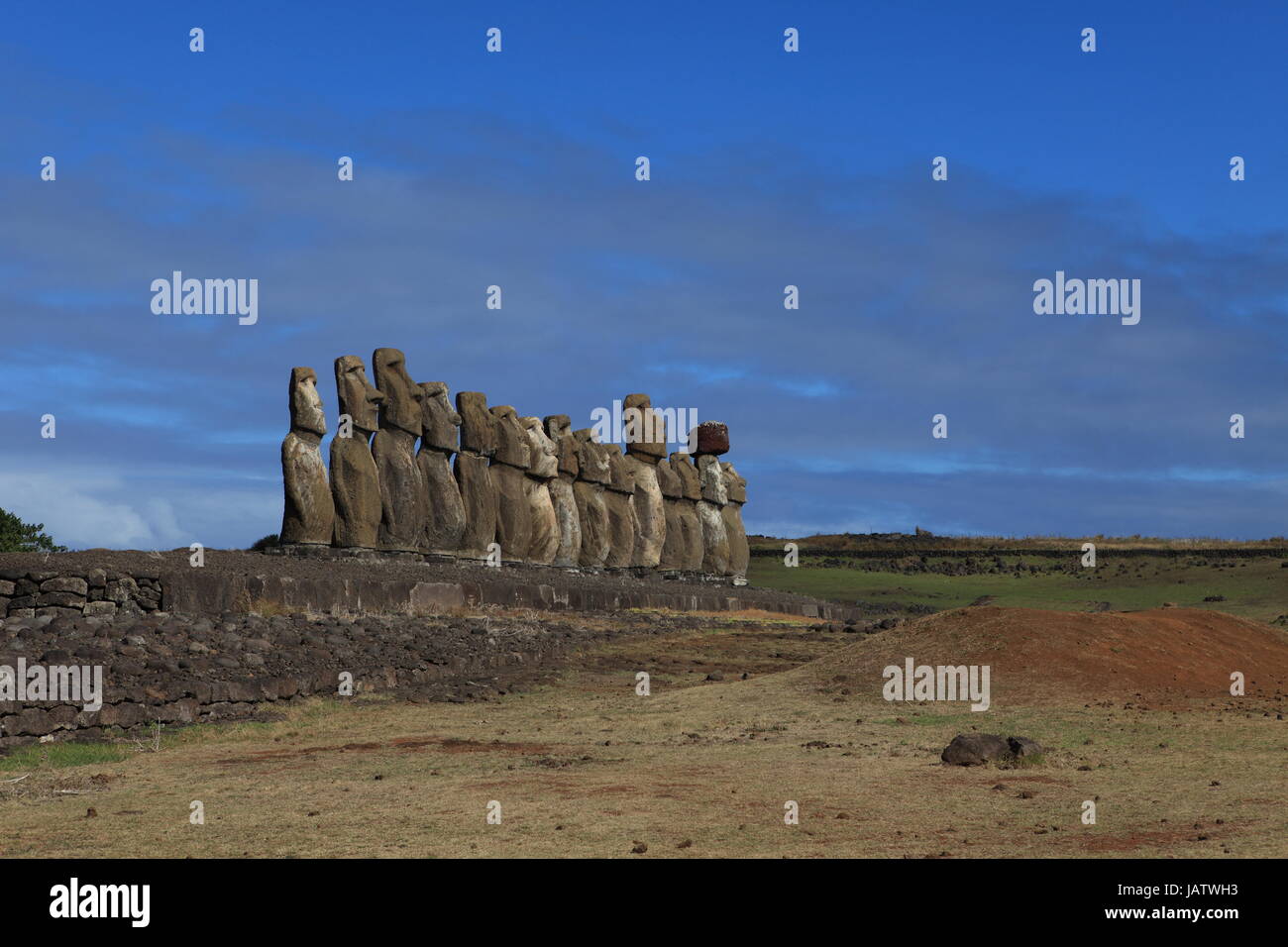 easter island moai statue Stock Photo - Alamy