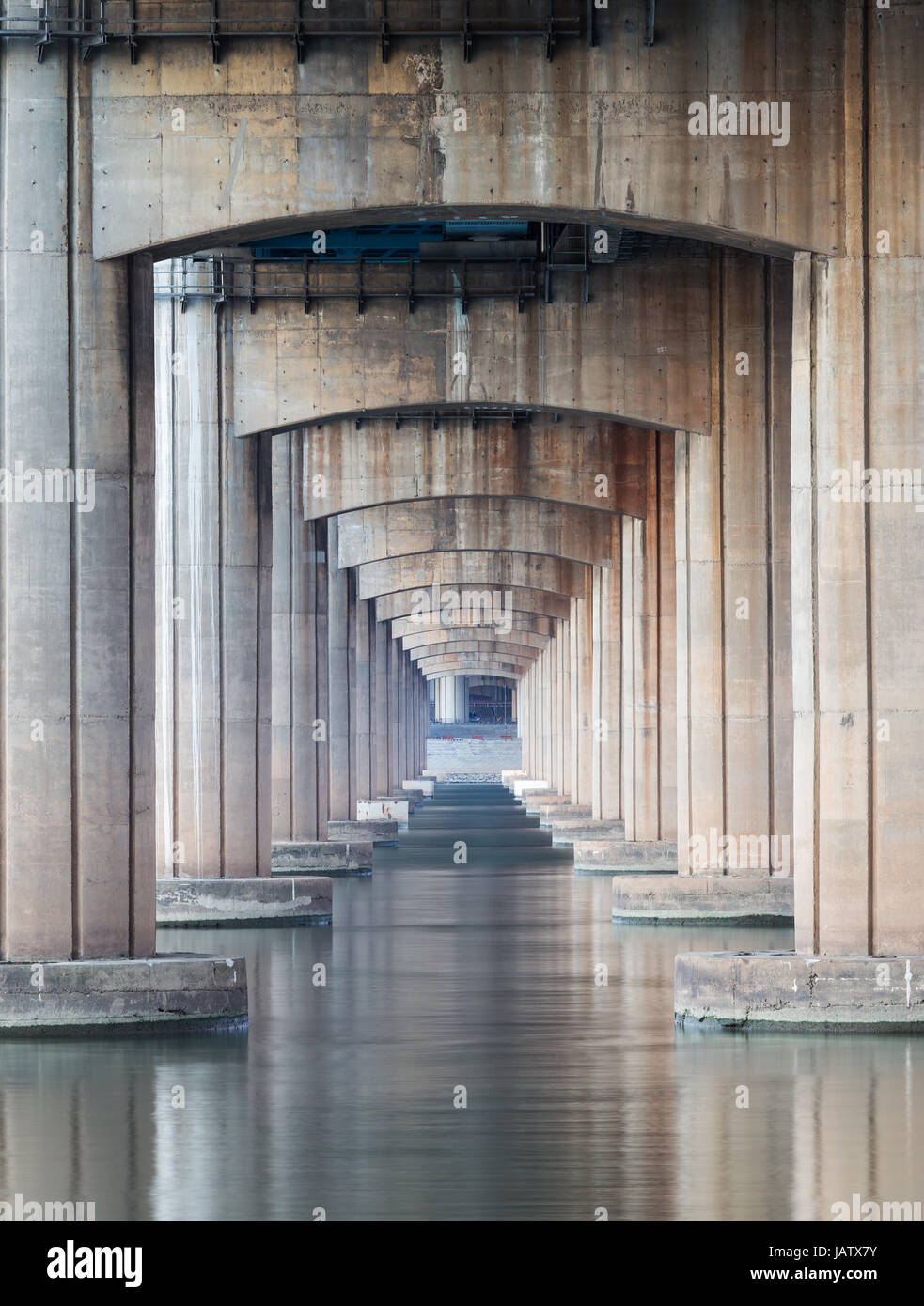 Under the highway Stock Photo - Alamy