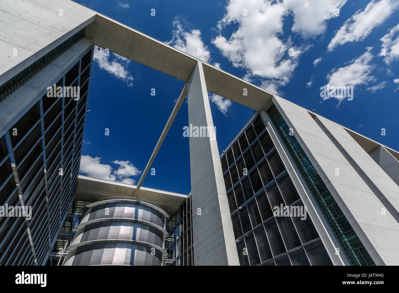 German Chancellery (Bundeskanzleramt) Building near Reichstag in Berlin ...