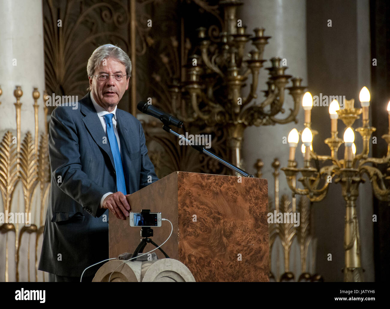 Rome, Italy. 07th June, 2017. Prime Minister Paolo Gentiloni in the ...