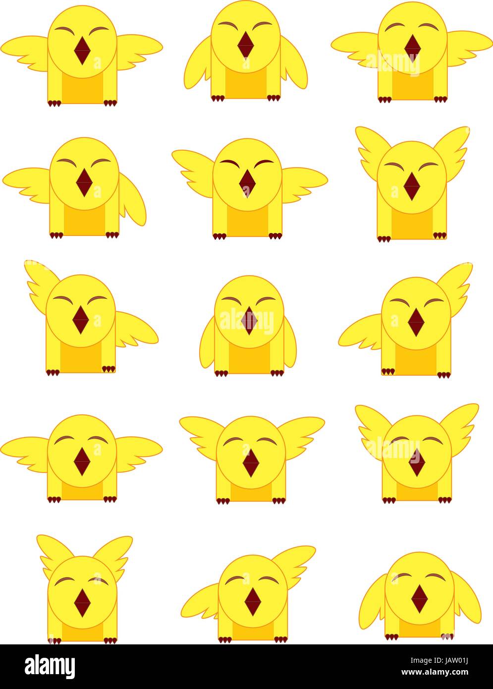 Easter Chicks Vector Illustrations Stock Vector Image & Art - Alamy