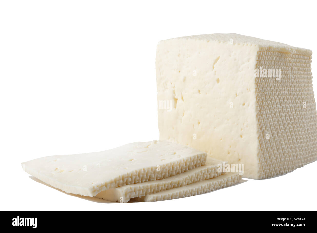 feta cheese isolated on white Stock Photo - Alamy