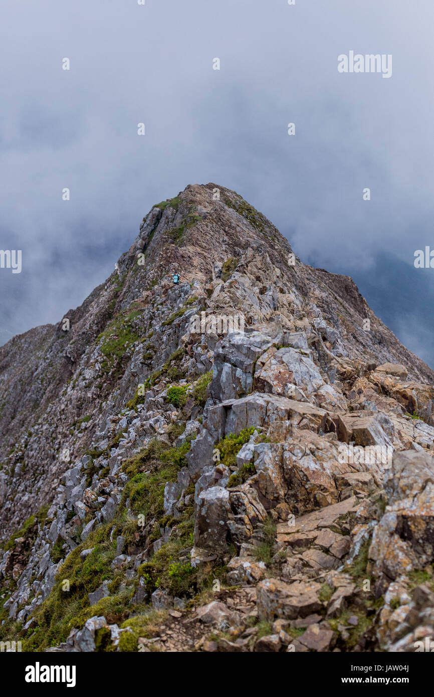 crib goch snowdonia wales Stock Photo - Alamy