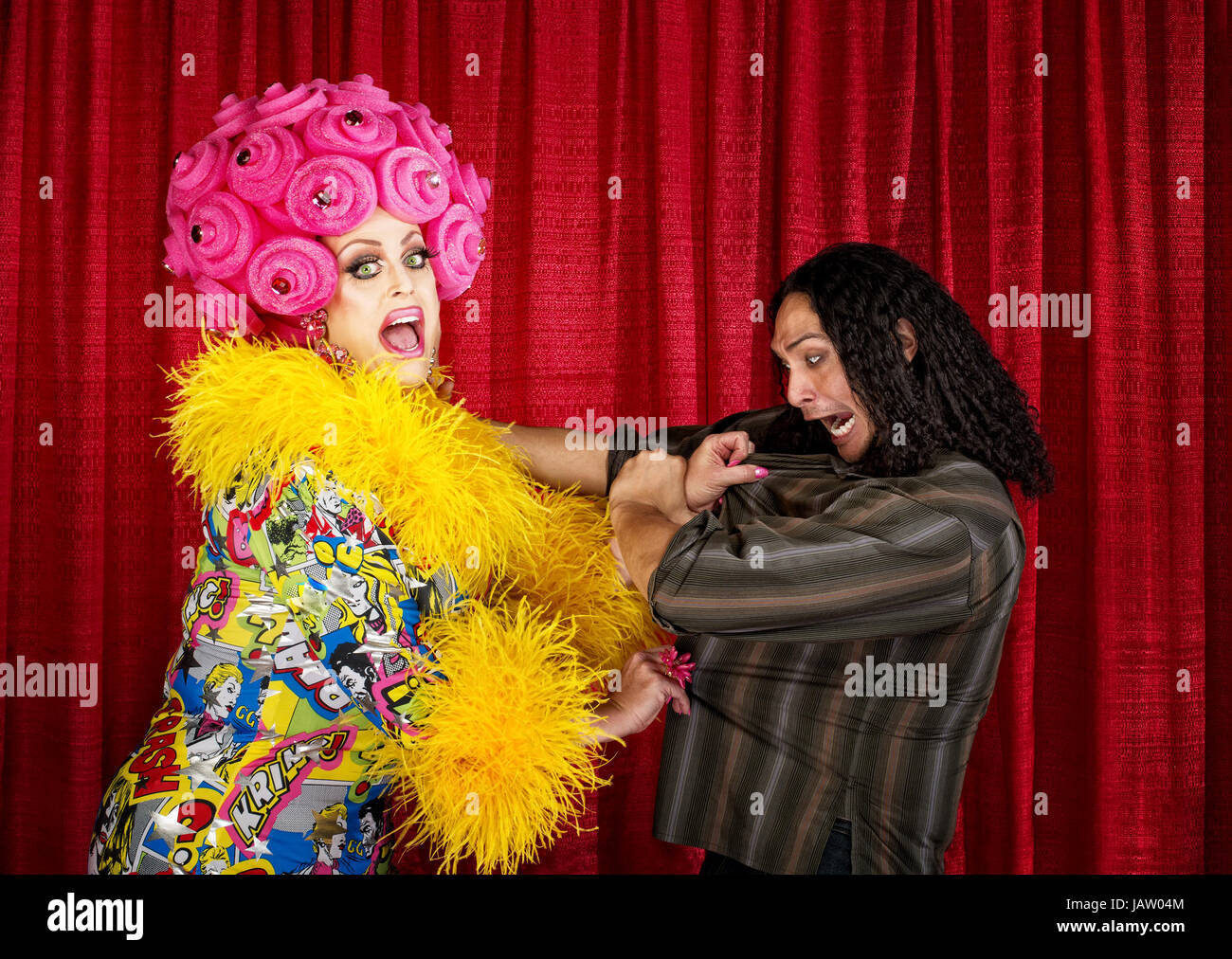 Excited drag queen hi-res stock photography and images - Alamy