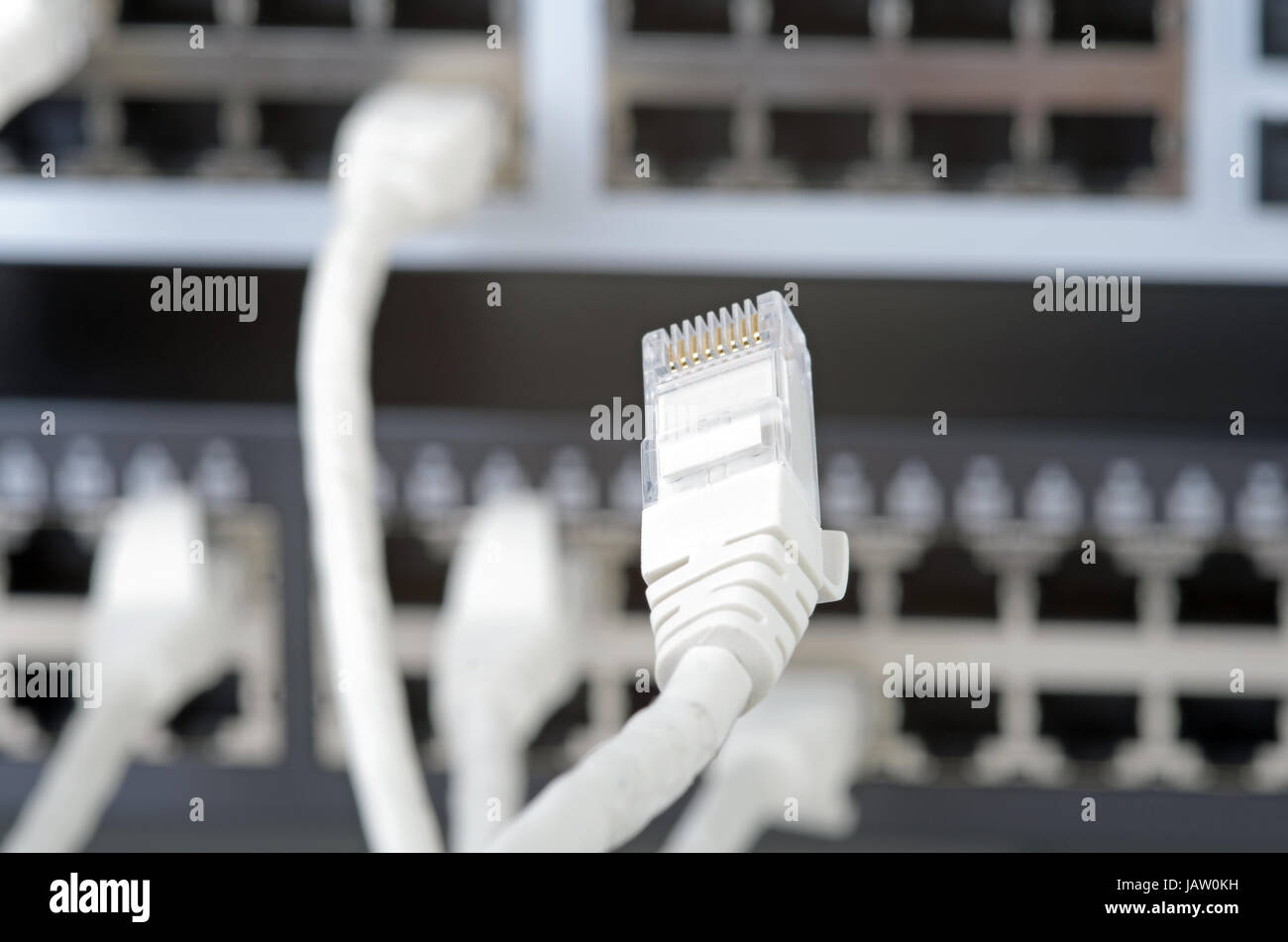 Photo of big server and wires Stock Photo - Alamy