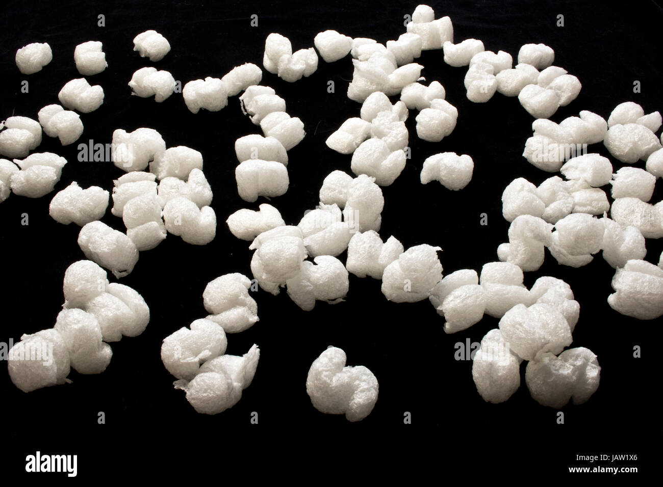 White Packing Peanut Foam Stock Photo - Alamy