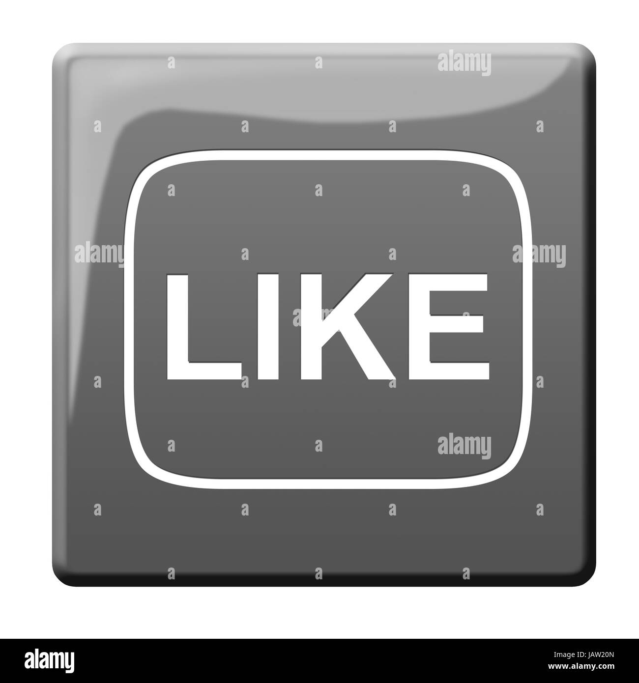 Facebook like symbol Black and White Stock Photos & Images - Alamy