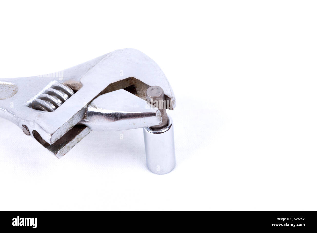 wrench isolated on a white background Stock Photo - Alamy