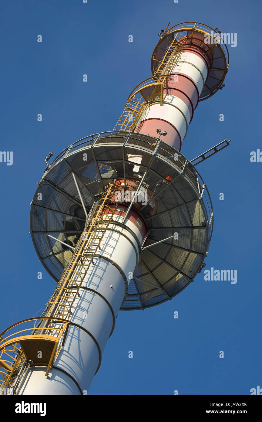Detail of an high chimney in a modern industrial plant Stock Photo - Alamy