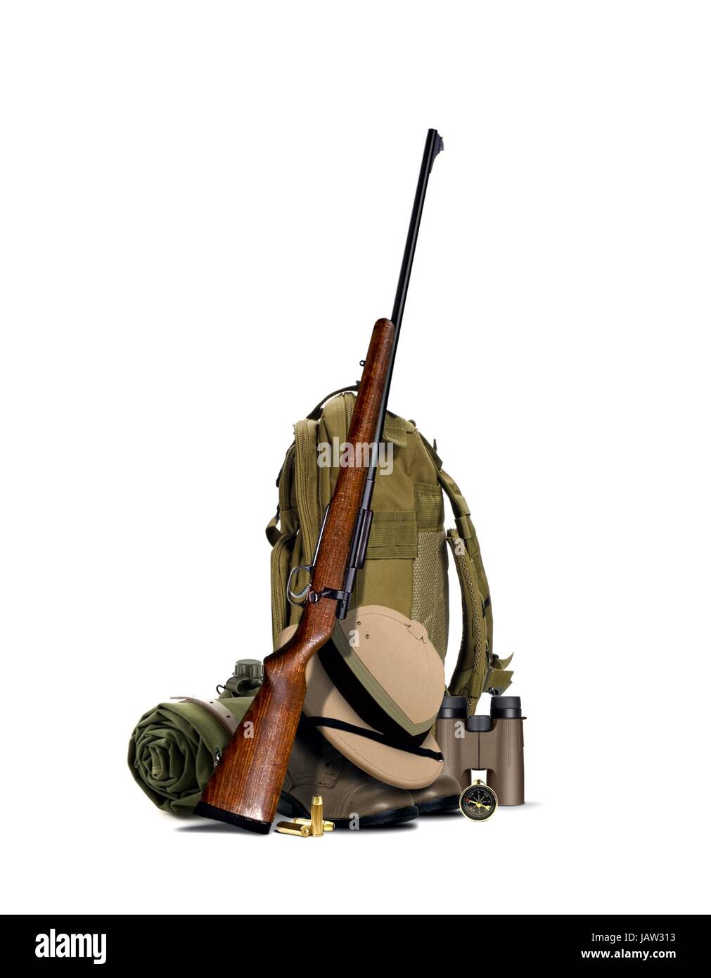 Jungle explorer gun hi-res stock photography and images - Alamy