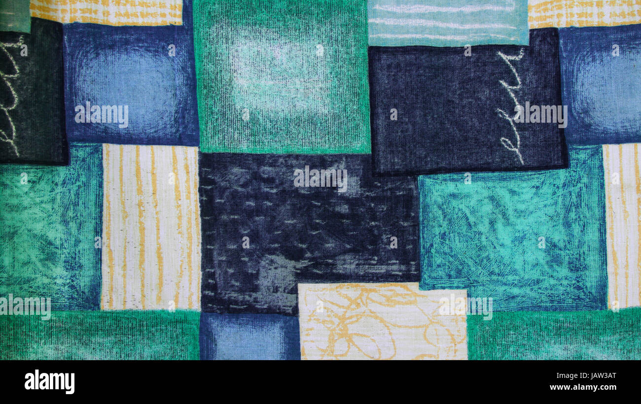 Patch pattern with different pattern on the patches Stock Photo - Alamy