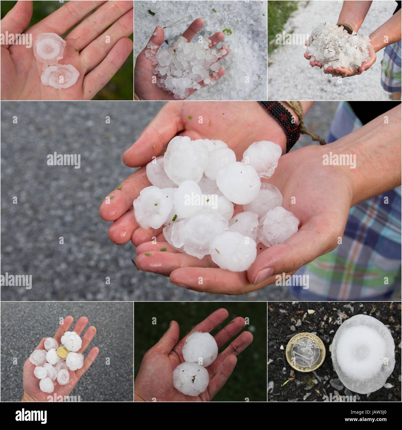 Hand large ball hail hi-res stock photography and images - Alamy