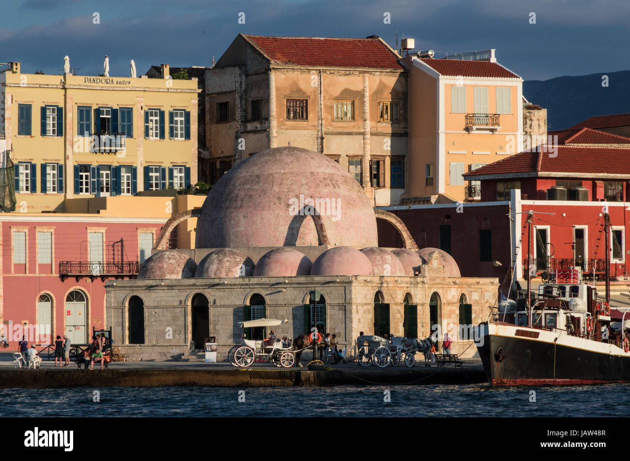 Chania crete mosque and church hi-res stock photography and images - Alamy