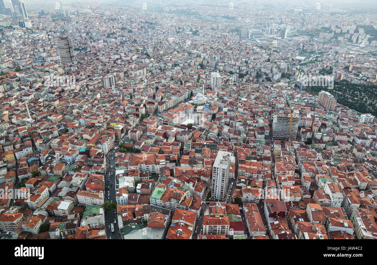 Aerial view of Istanbul City in Turkey Stock Photo - Alamy