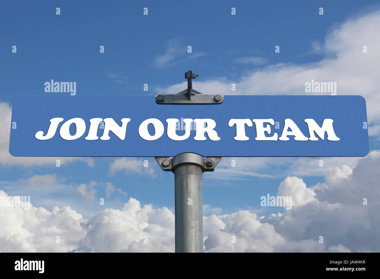 Join our team road sign Stock Photo - Alamy