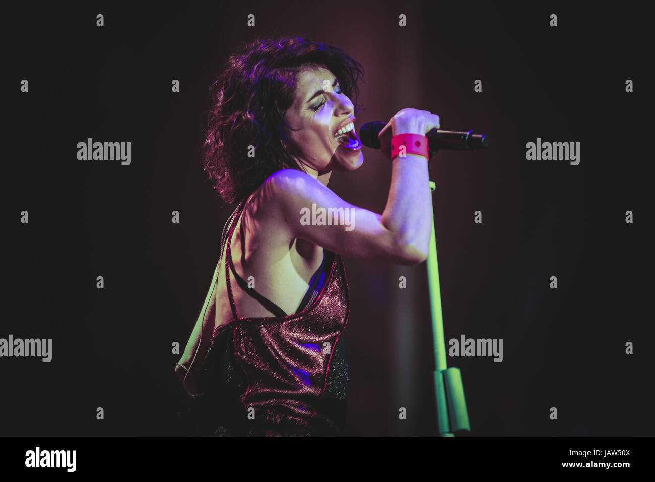 May 13, 2014: the Italian singer and songwriter Giorgia performing live ...