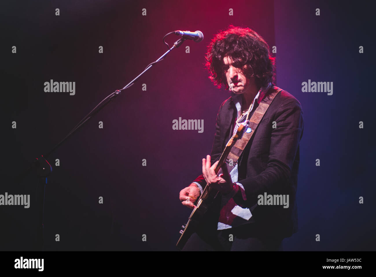 March 21, 2015: The Italian rock band Negrita performing live on stage ...