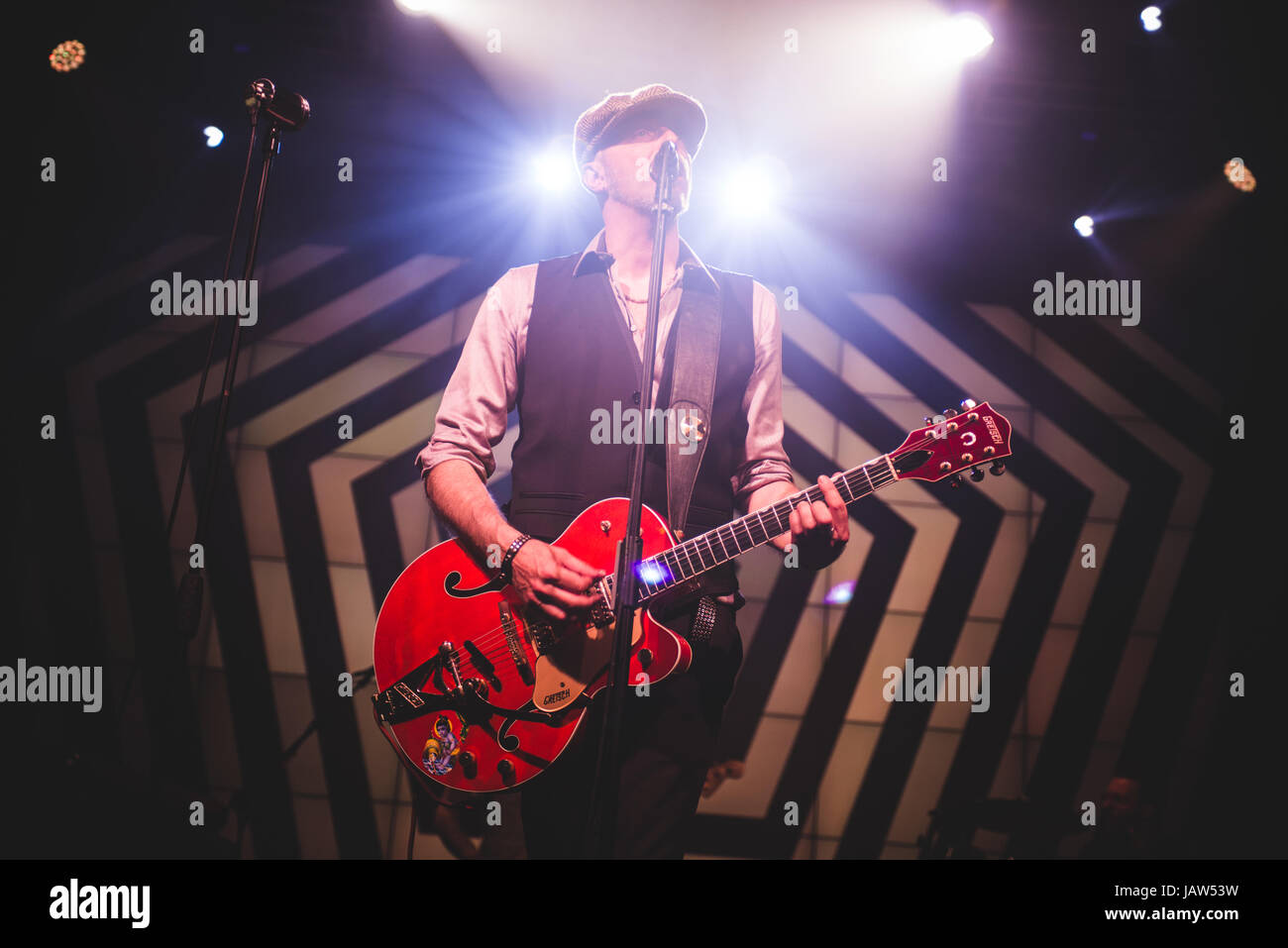 March 21, 2015: The Italian rock band Negrita performing live on stage ...