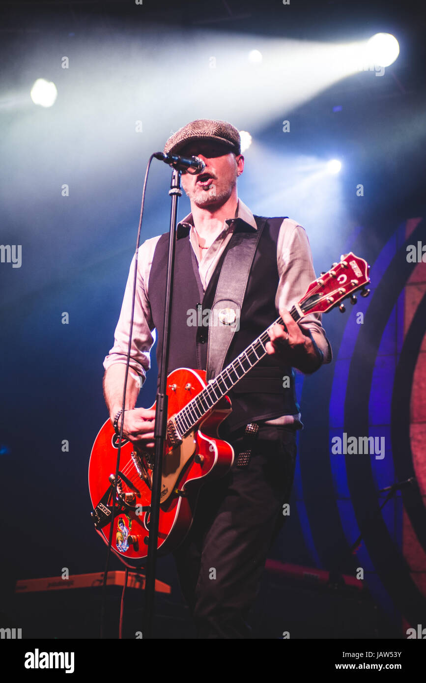 March 21, 2015: The Italian rock band Negrita performing live on stage ...