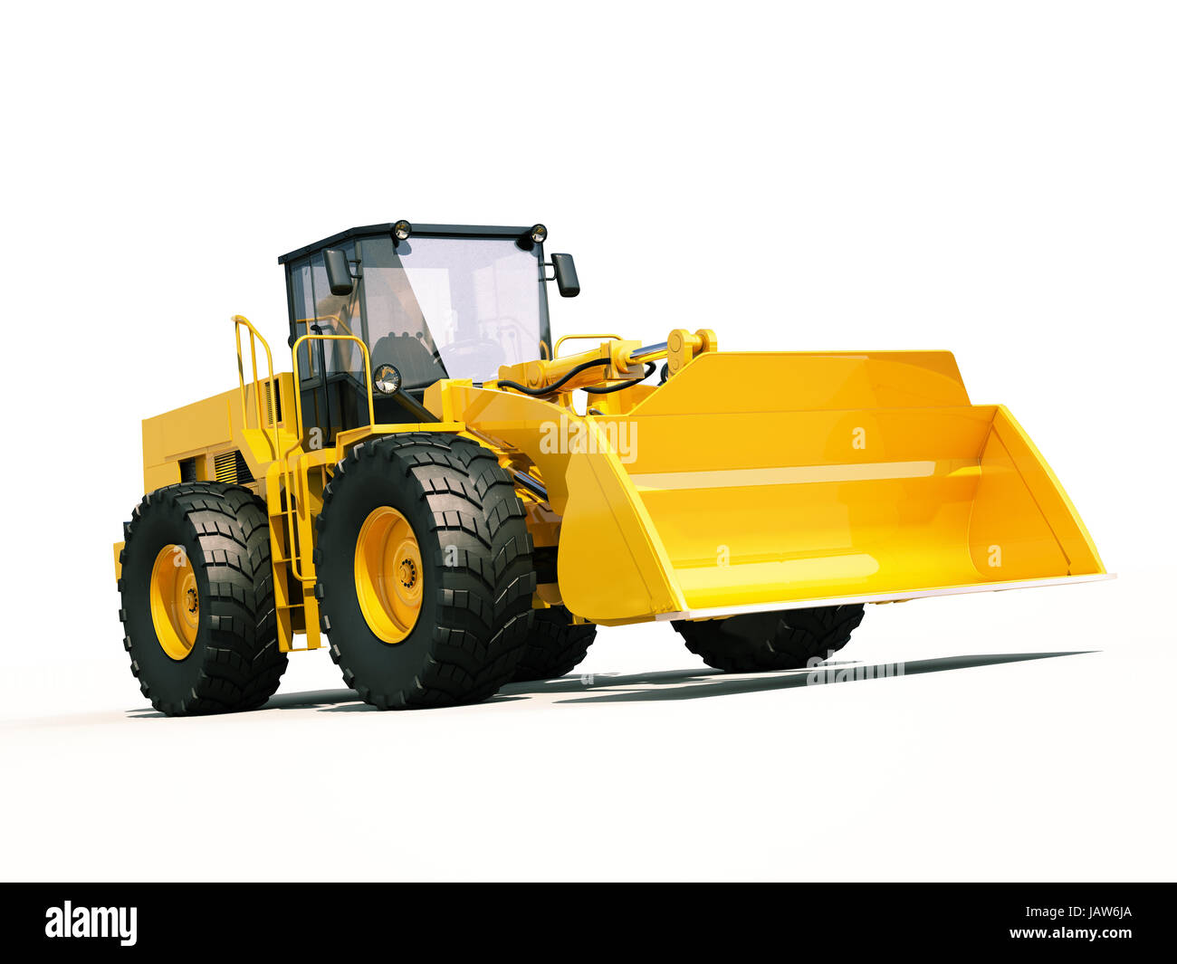 Heavy machine front end loader Cut Out Stock Images & Pictures - Alamy