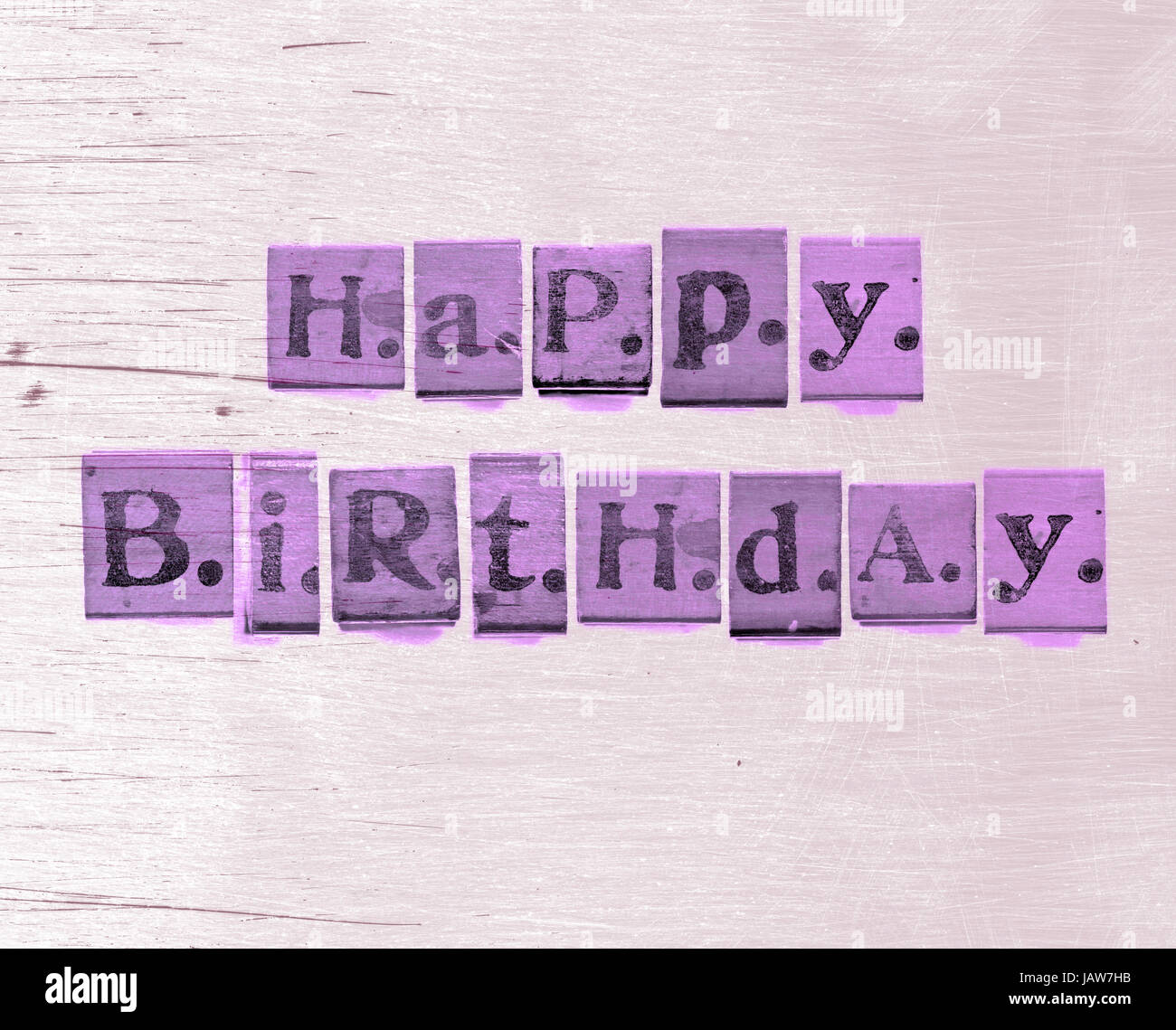 Happy birthday block letter words hi-res stock photography and images ...