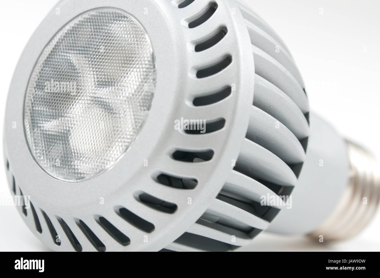 led light bulb on the white background Stock Photo - Alamy