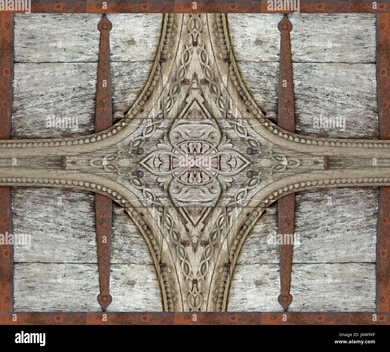 Photo manipulation collage digital background created with wood and ...