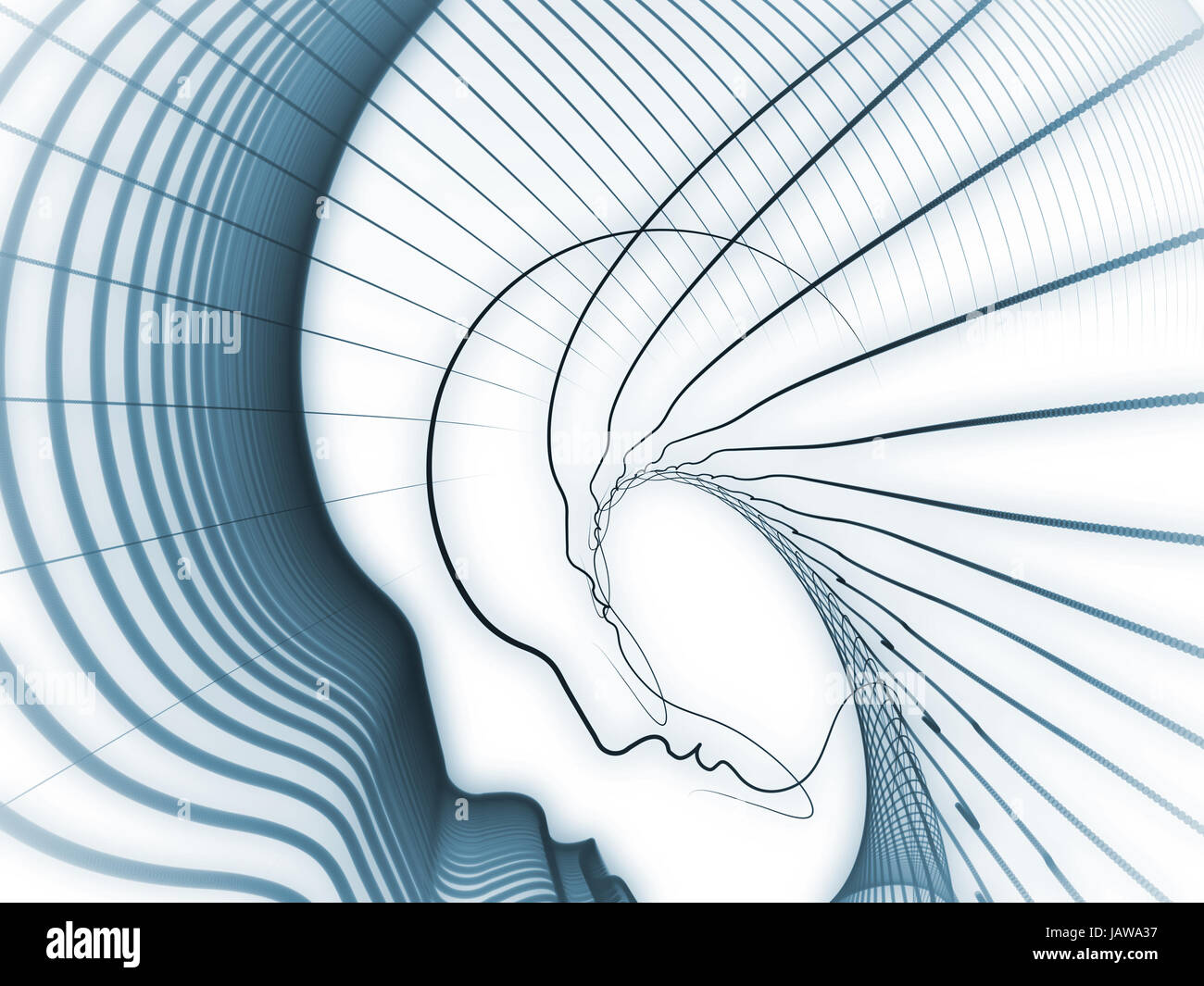Geometry of Soul series. Visually pleasing composition of profile lines ...