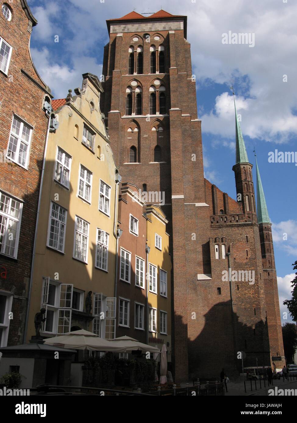 Danzig. Altstadt mit Marienkirche Stock Photo - Alamy