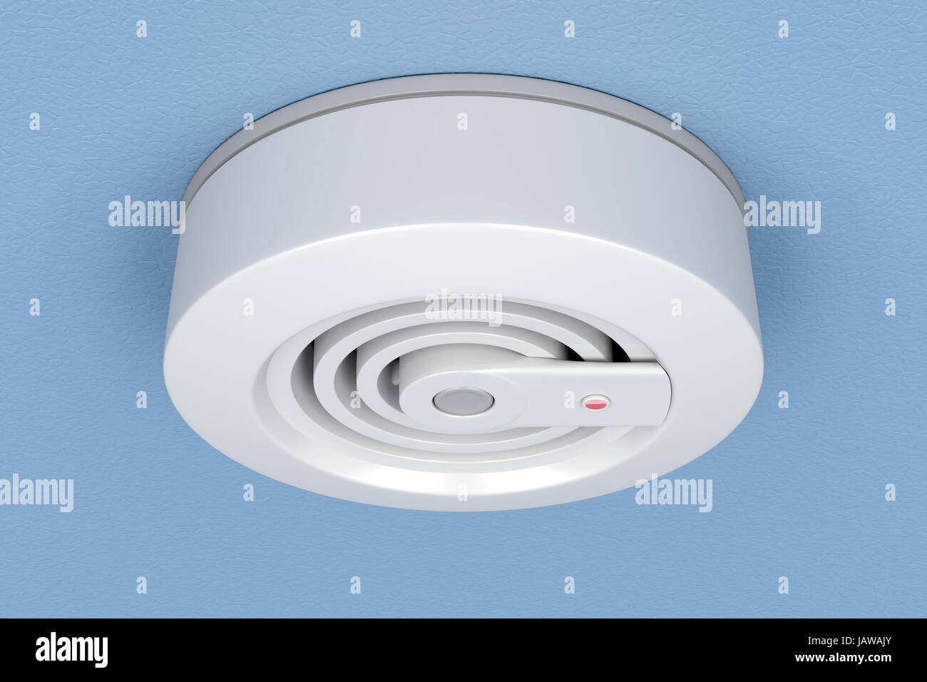 Smoke and fire detector on ceiling Stock Photo - Alamy
