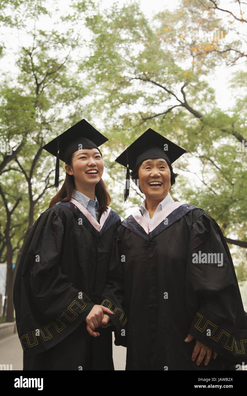 Graduation gown walking celebration achievement pride hi-res stock ...