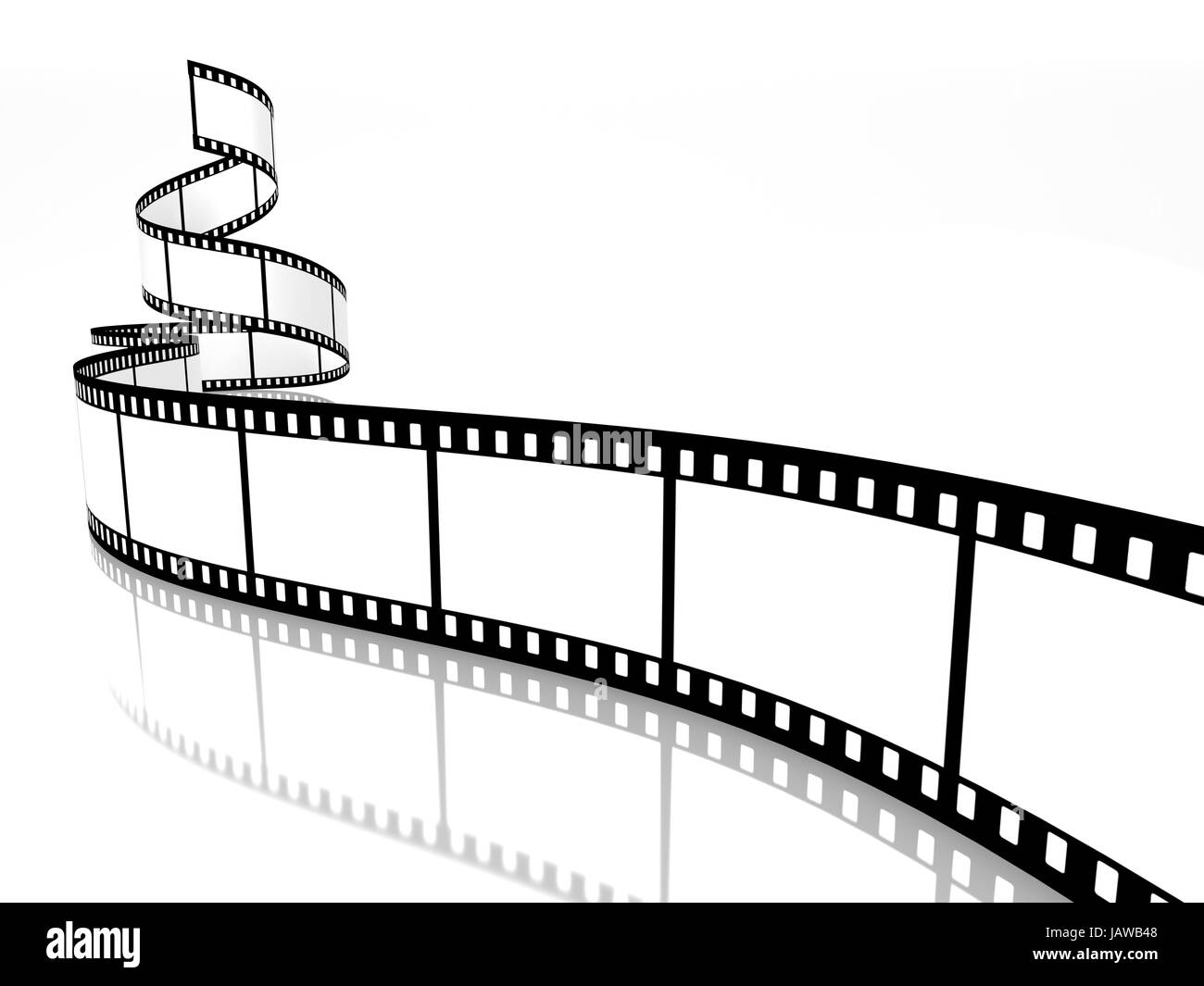 empty film strip on white background Stock Photo - Alamy