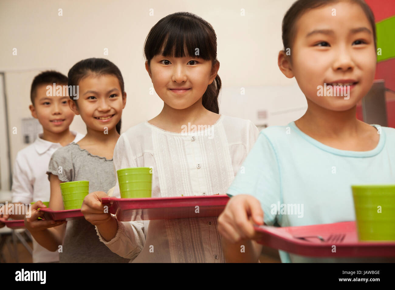 School class picture cafeteria hi-res stock photography and images - Alamy